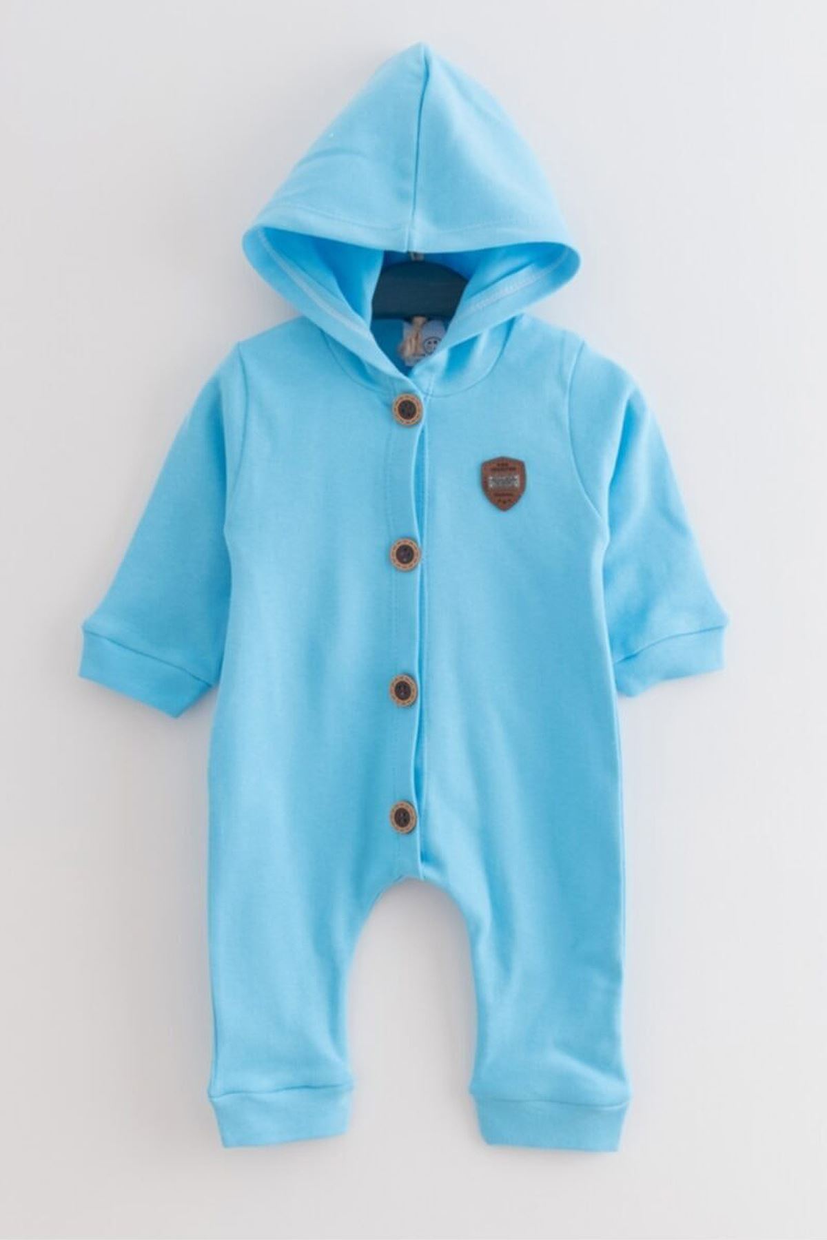 Modakids - Çocuk ve Bebek Giyim-Mavi Kapüşonlu Erkek Bebek Tulum Modakids - Çocuk ve Bebek Giyim-Mavi Kapüşonlu Erkek Bebek Tulum